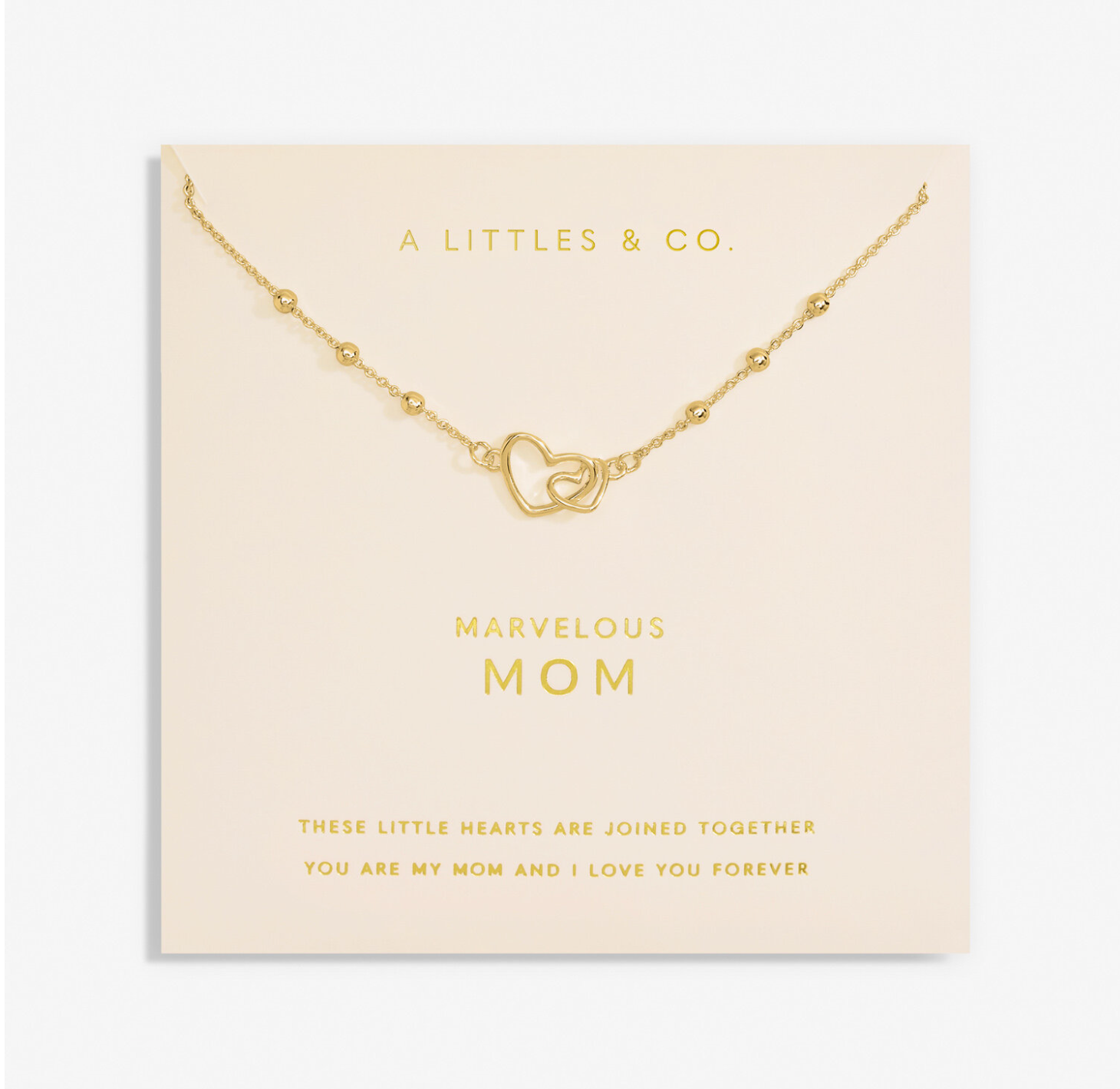 Marvelous Mom Gold Necklace | Pressed